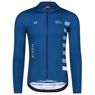 Monton Mens Urban+ Colours V2 Thermal Long Sleeve Jersey (Blue) | Spor