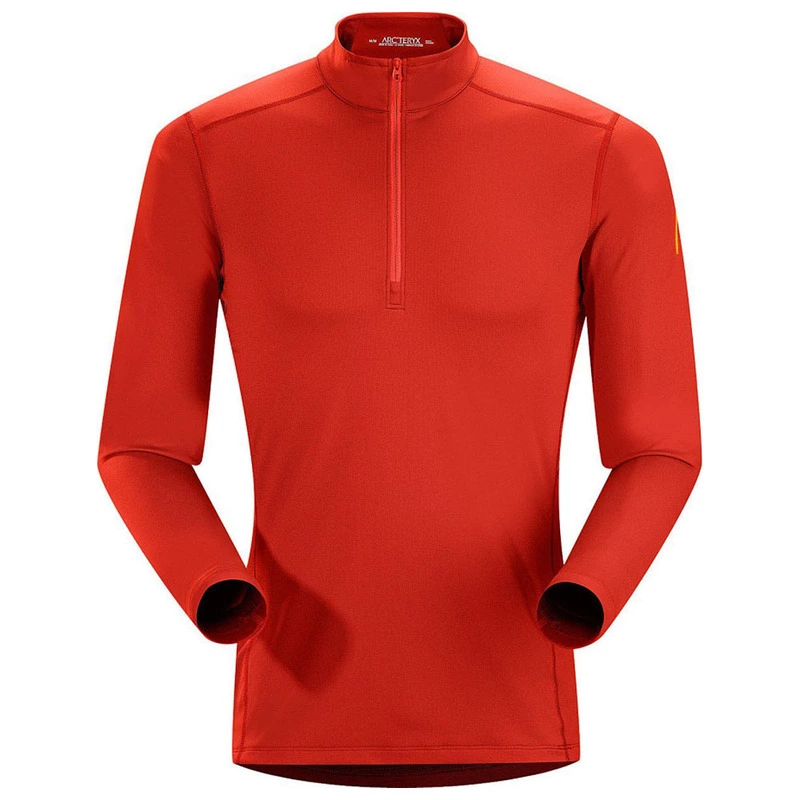 Arcteryx Mens Phase AR Zip Neck Long Sleeve Top (Aruna) | Sportpursuit