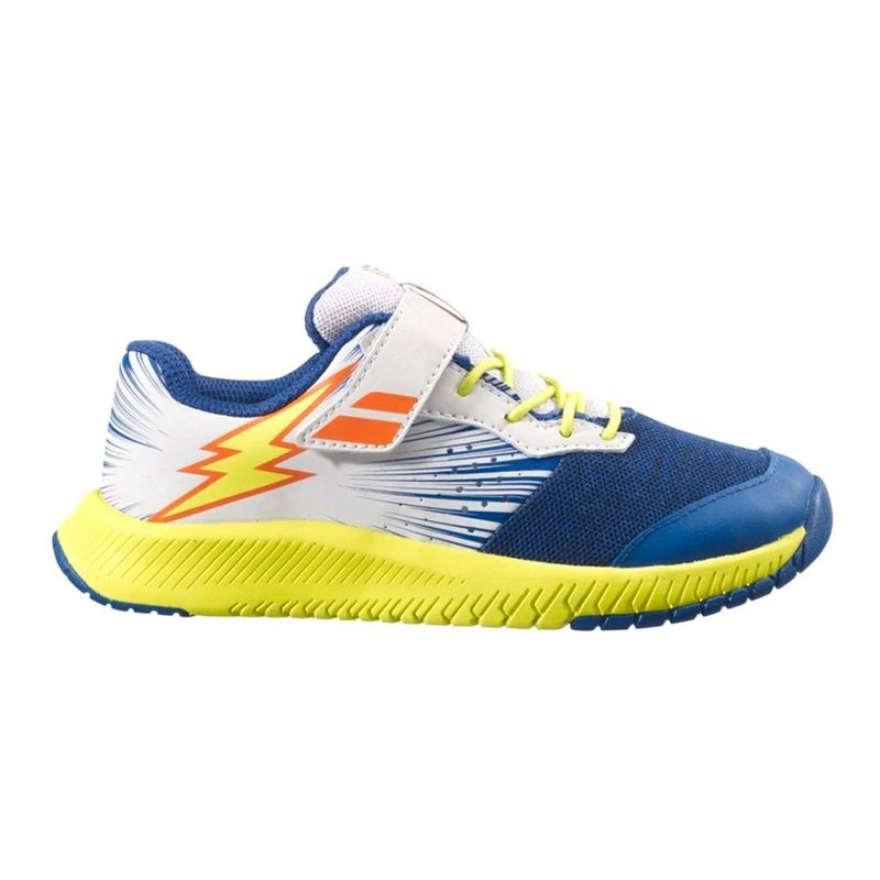 Babolat Kids Pulsion All Court Tennis Shoes (Dark Blue/Sulphur Spring)