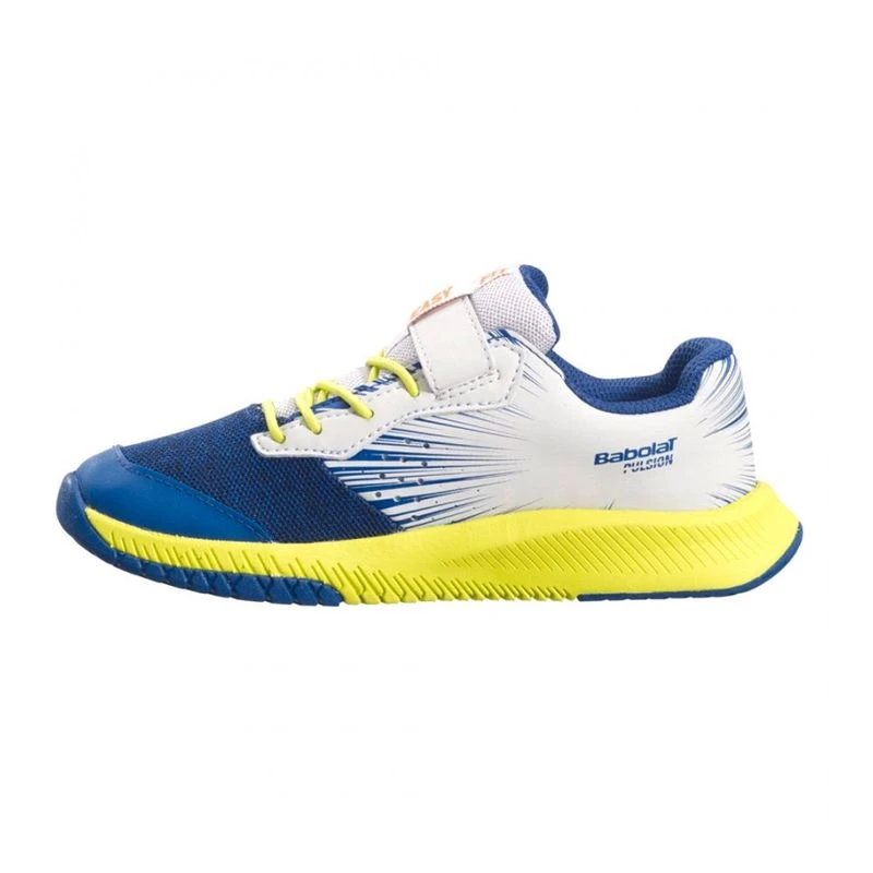 Babolat Kids Pulsion All Court Tennis Shoes (Dark Blue/Sulphur Spring)