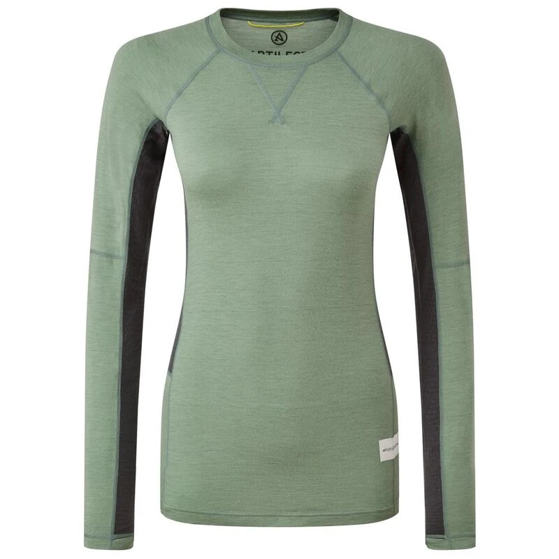 Artilect Womens Flatiron 185 Merino Blend Crew Baselayer (Sea Spray/As