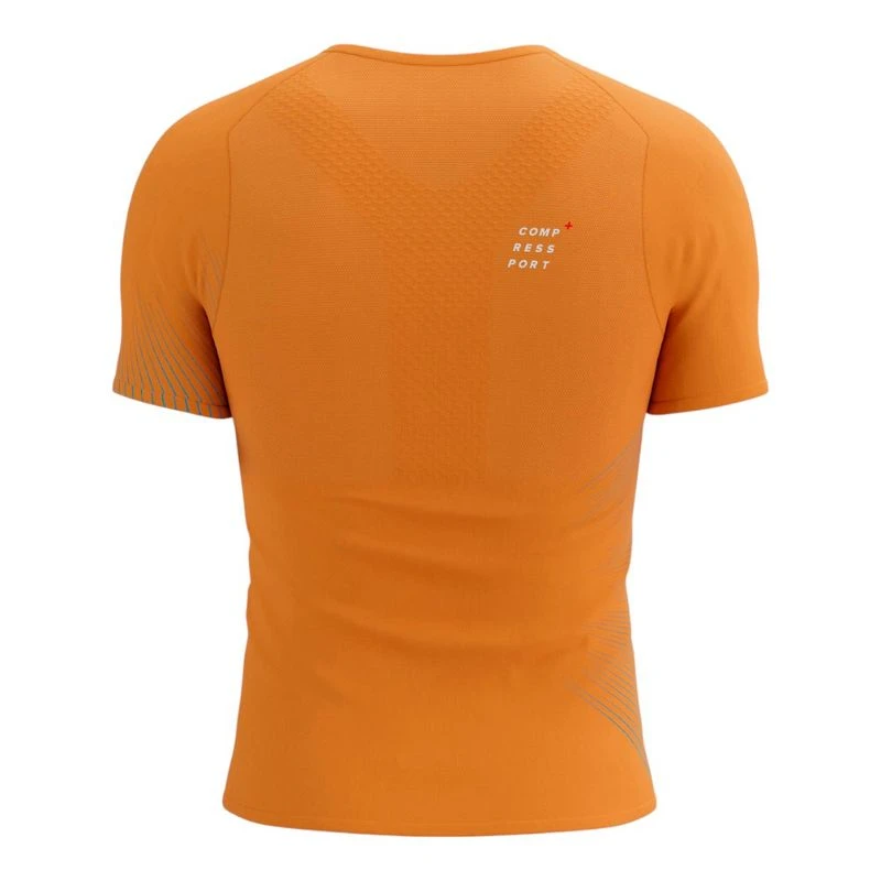 Compressport Mens Performance T-Shirt (Orange) | Sportpursuit.com