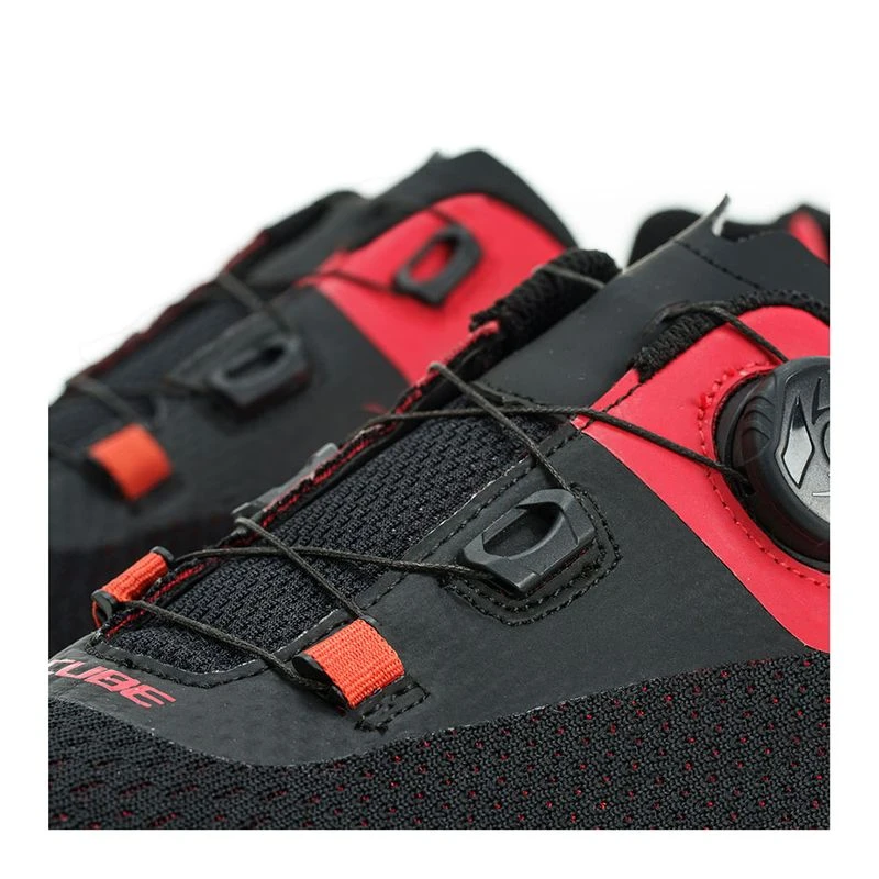Cube Mens ATX OX Pro Cycling Shoes (Black/Red) | Sportpursuit.com