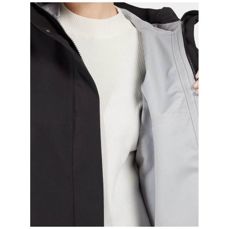 Didriksons Womens Feena Parka Jacket (Black) | Sportpursuit.com