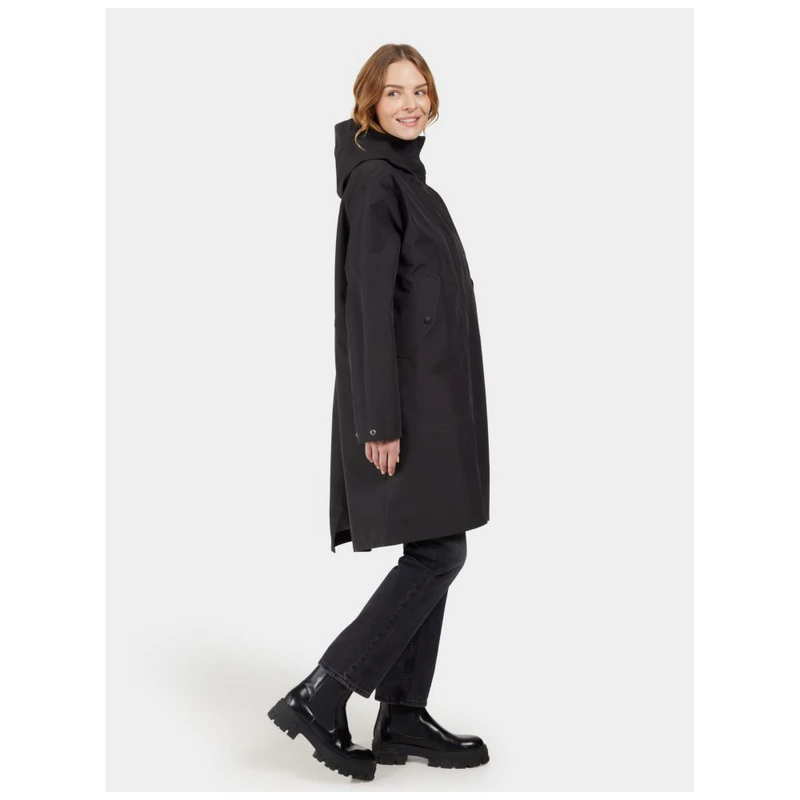Didriksons Womens Feena Parka Jacket (Black) | Sportpursuit.com