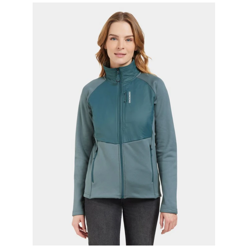 Didriksons Womens Mija Fleece Jacket (Factory Blue) | Sportpursuit.com