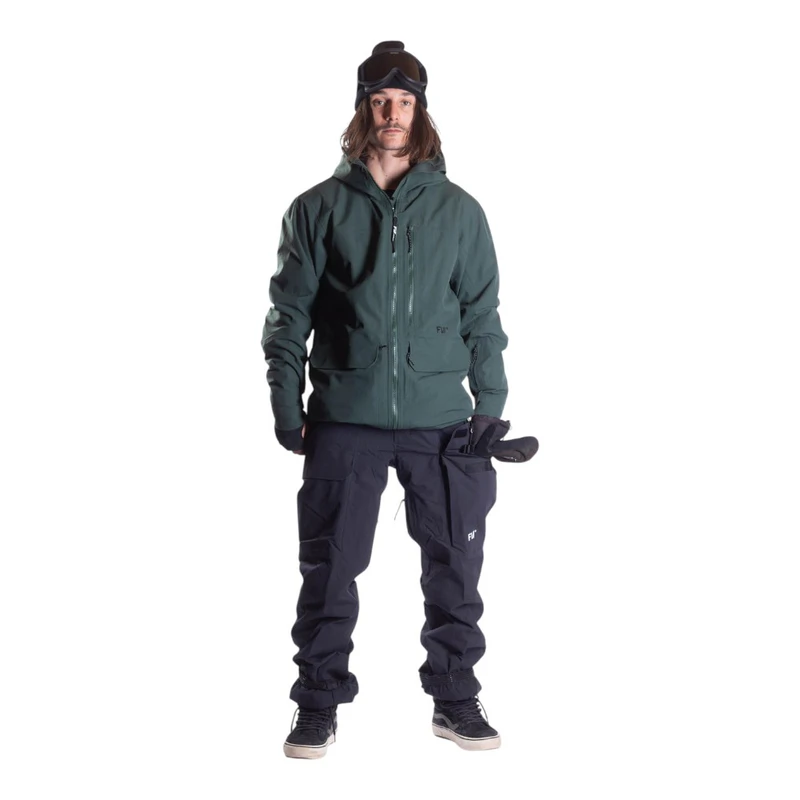 FW Apparel Mens Catalyst Insulated 2L Ski Jacket (Green) | Sportpursui