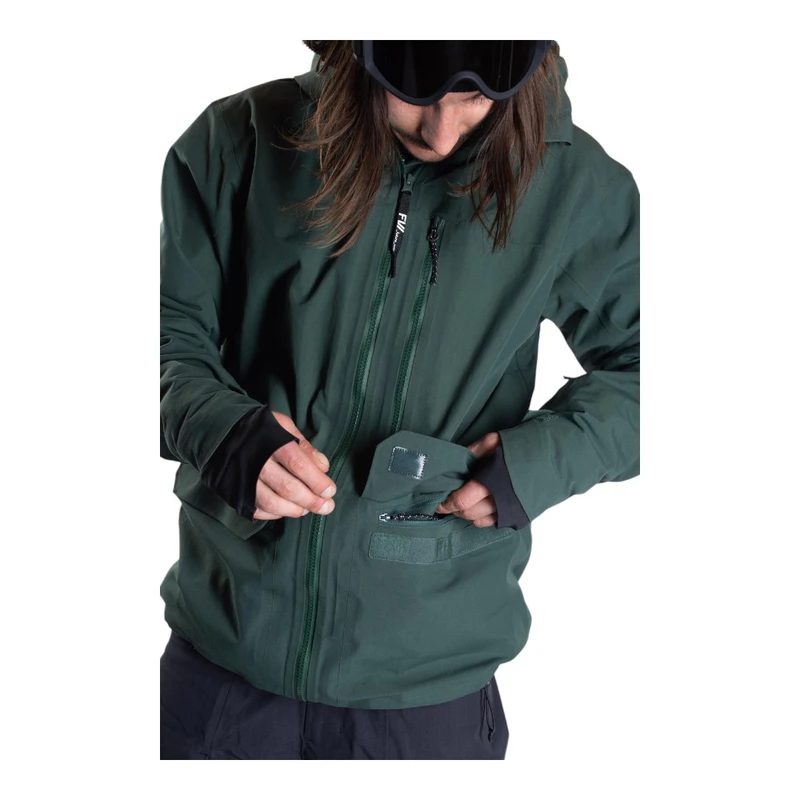 FW Apparel Mens Catalyst Insulated 2L Ski Jacket (Green) | Sportpursui