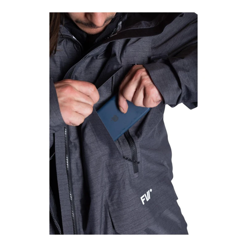 FW Apparel Mens Catalyst Fusion 3-In-1 Ski Jacket (Grey) | Sportpursui