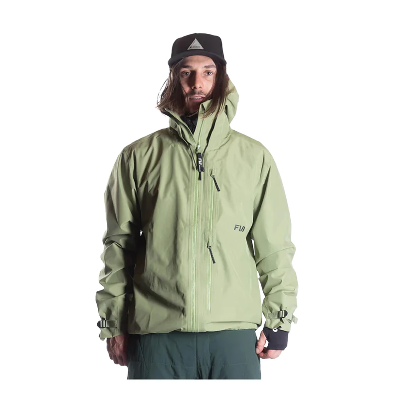 FW Apparel Mens Root Light 2.5L Ski Jacket (Green) | Sportpursuit.com