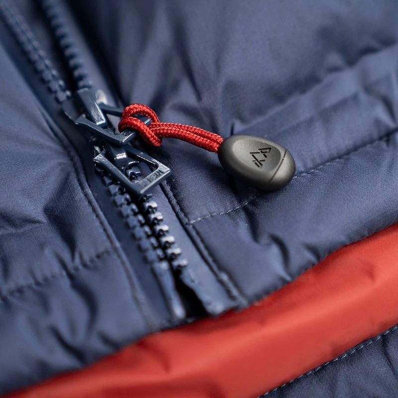 Fjern Mens Aska Waterproof Down Jacket (Navy/Rust) | Sportpursuit.com