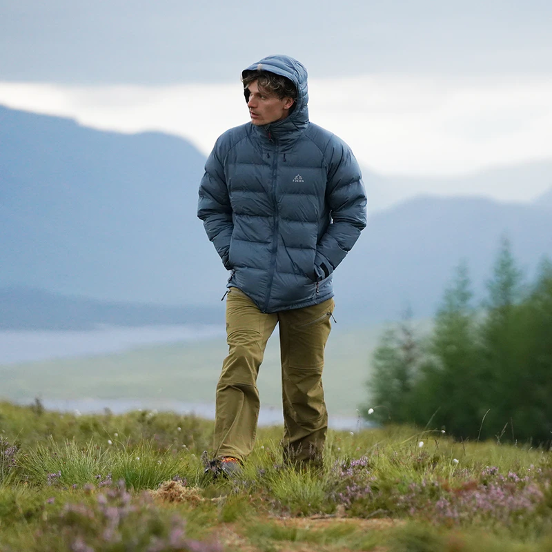 FJERN Mens Aska Waterproof Down Jacket (Orion Blue/Poseidon) | Sportpu