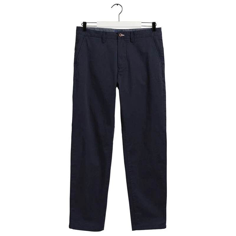 Gant Mens Allister Twill Chinos Trousers (Marine) | Sportpursuit.com