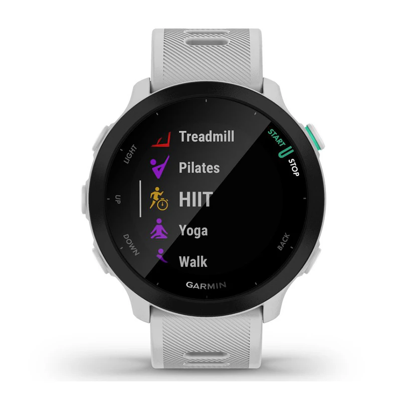 Garmin Garmin Forerunner 55 Stone White/Black | privatesportshop.fr