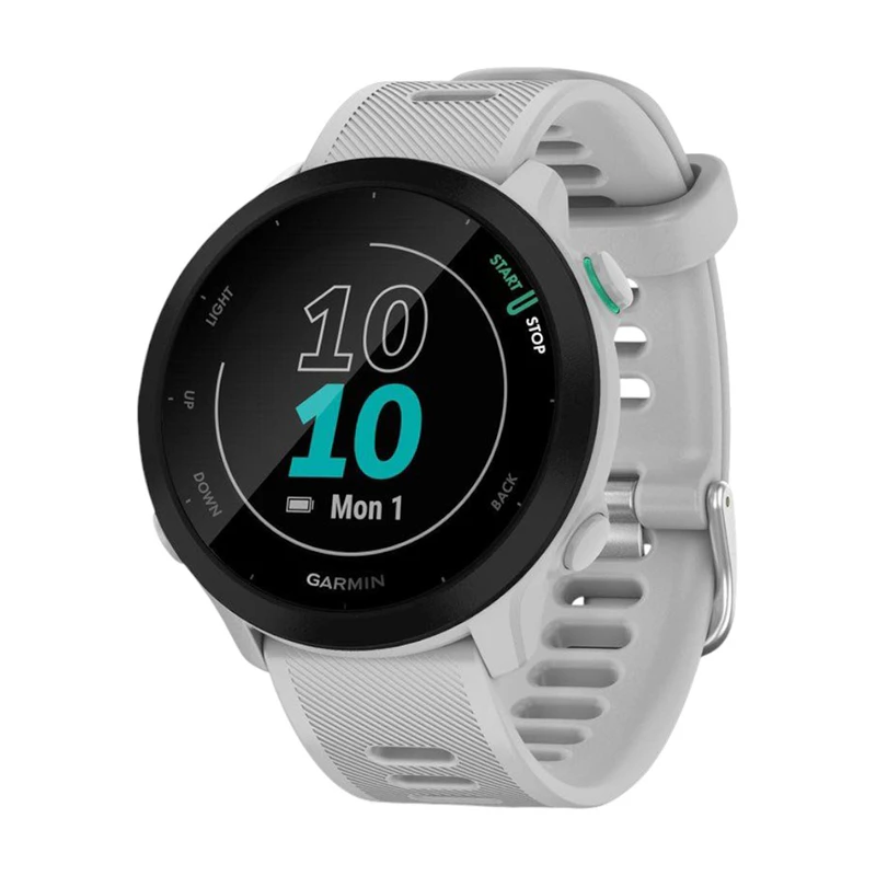 Garmin Garmin Forerunner 55 Stone White/Black | privatesportshop.fr