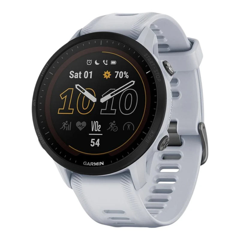 Garmin Forerunner 955 Solar Sports Watch (White) | Sportpursuit.com