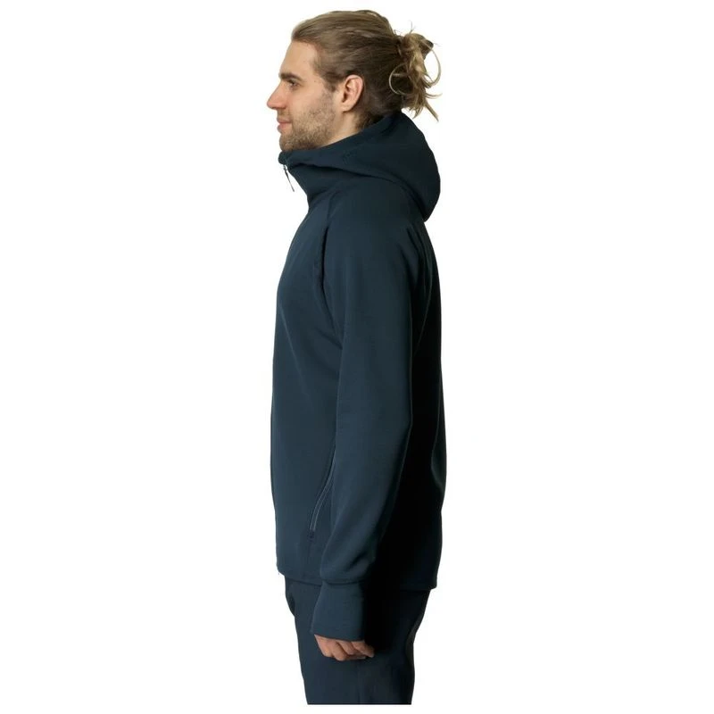 Houdini Mens Mono Air Houdi Fleece Jacket (Blue Illusion) | Sportpursu
