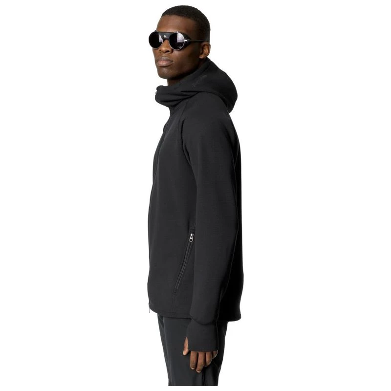 Houdini Mens Mono Air Houdi Fleece Jacket (True Black) | Sportpursuit.
