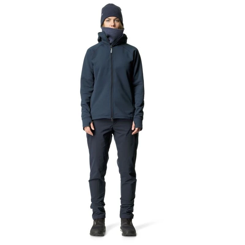 Houdini Womens Mono Air Houdi Fleece Jacket (Blue Illusion) | Sportpur