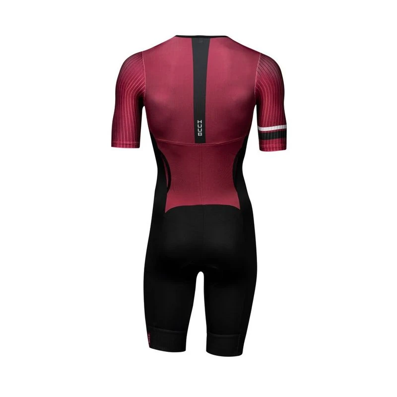 HUUB Mens Mittsu Club Aero Tri Suit (Burgundy/Black) | Sportpursuit.co