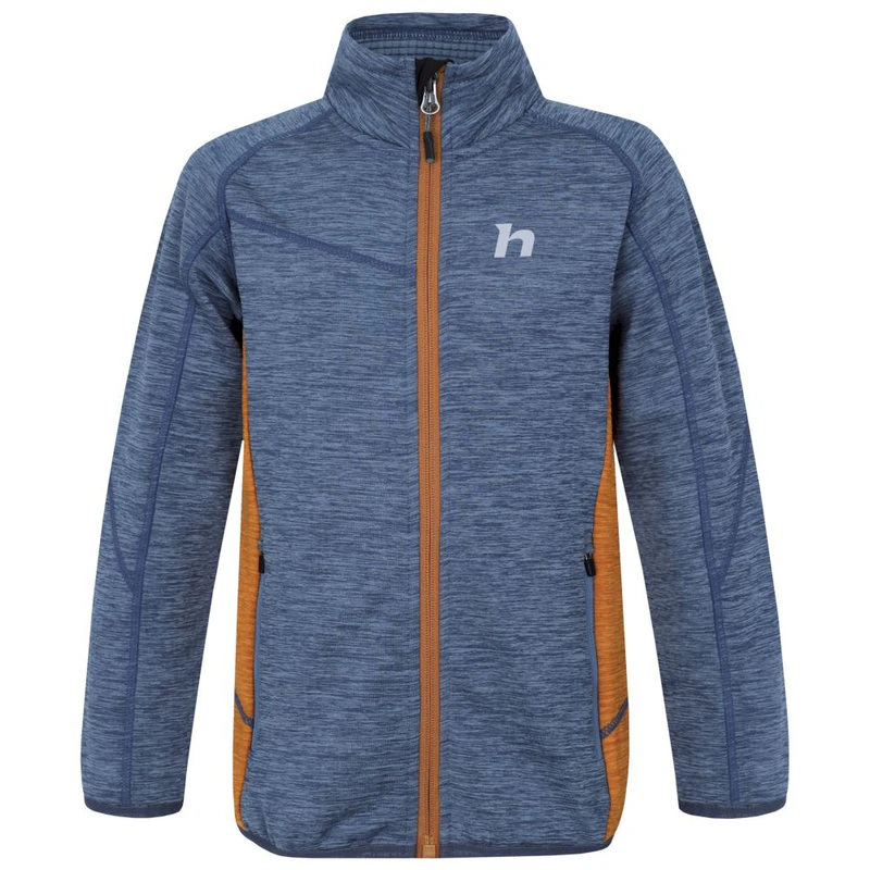 Hannah Girls Gery Junior Hoodie (Blue Shadow Melange) | Sportpursuit.co