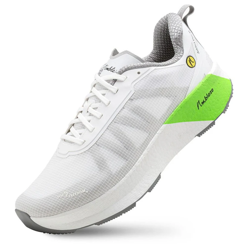 Joe Nimble Womens Addict Pro-R Running Shoes (White) | Sportpursuit.co