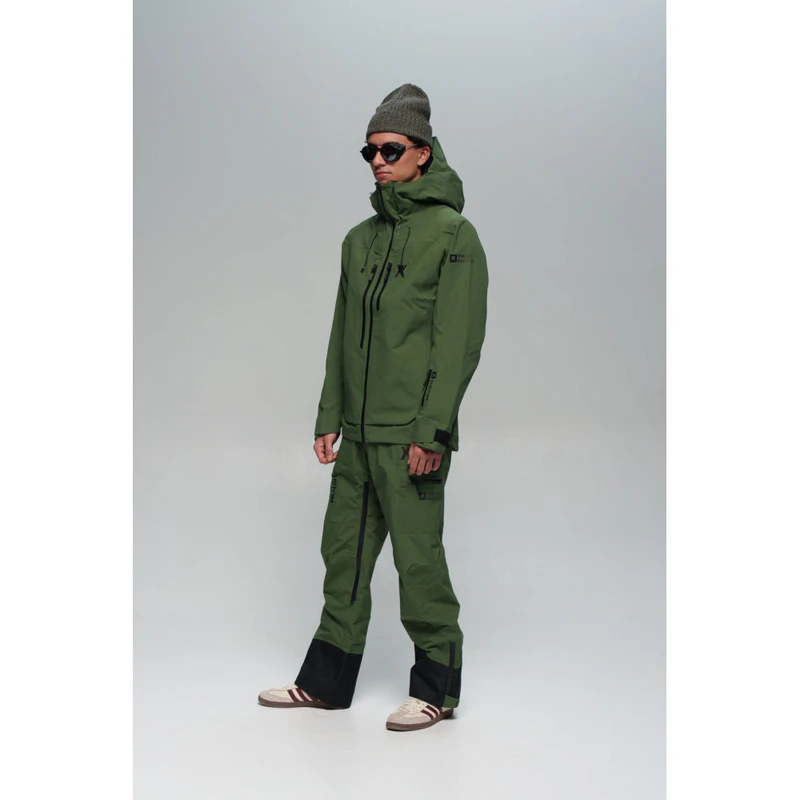 Kustom Mens Aquilo Ski Jacket (Khaki) | Sportpursuit.com