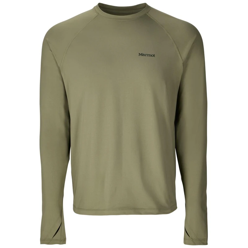 Marmot Mens Windridge Long Sleeve Jersey (Olive Grove) | Sportpursuit.