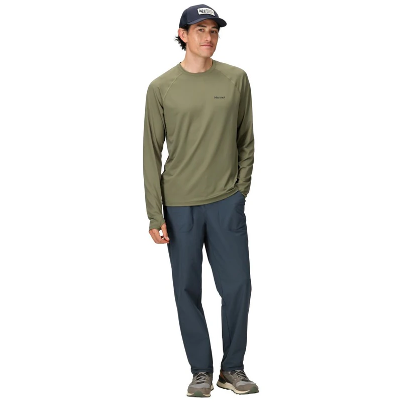 Marmot Mens Windridge Long Sleeve Jersey (Olive Grove) | Sportpursuit.