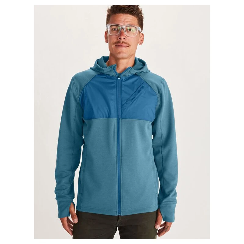 Marmot Mens Hanging Rock Hoodie (Cascade Blue/Deep Blue) | Sportpursui