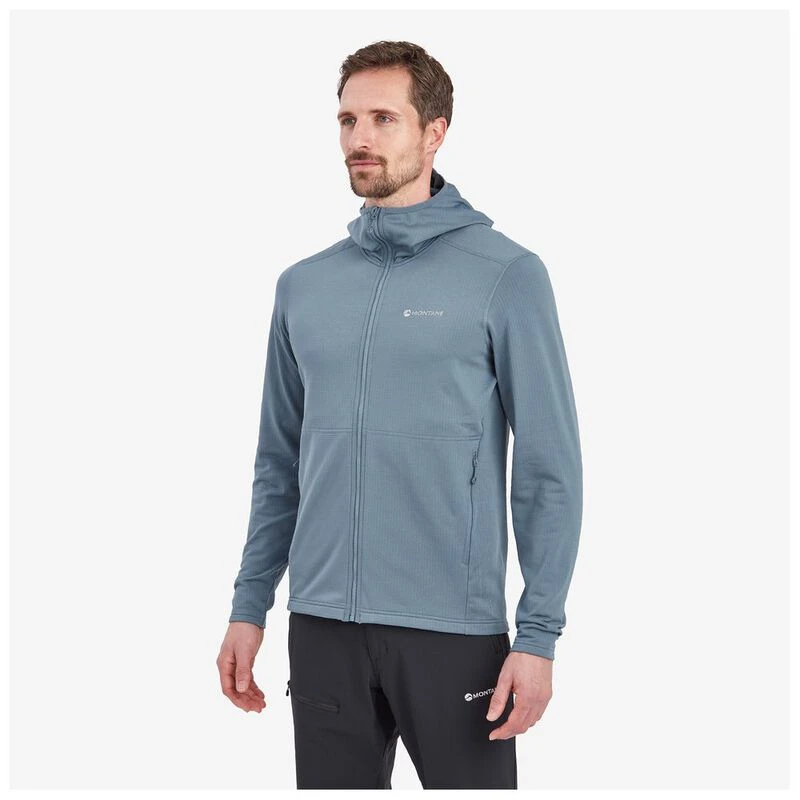 Montane Mens Protium Hooded Jacket (Stone Blue) | Sportpursuit.com