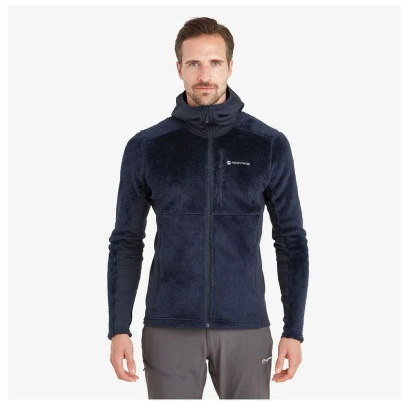 Montane Mens Protium XPD Hooded Fleece Jacket (Eclipse Blue) | Sportpu
