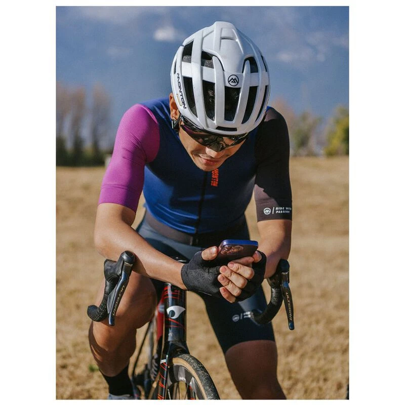 Monton Mens Urban+ Traveler EVO Short Sleeve Cycling Jersey (blue) | S