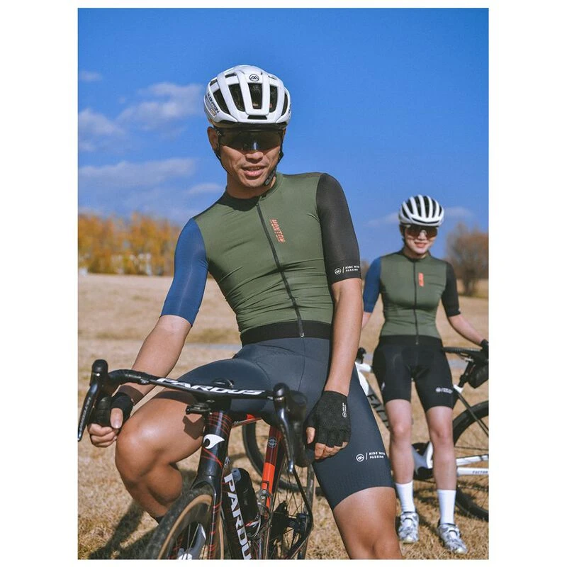 Monton Mens Urban+ Traveler EVO Short Sleeve Cycling Jersey (green)