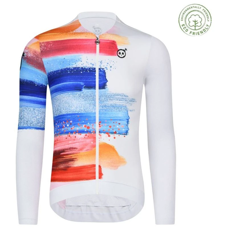 Monton Mens Urban+ Swish Long Sleeve Cycling Jersey (Multi) | Sportpur