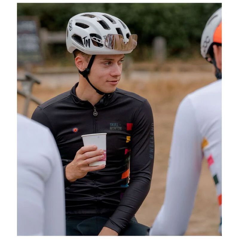 Monton Mens Urban+ Colours V2 Thermal Long Sleeve Jersey (Black) | Spo