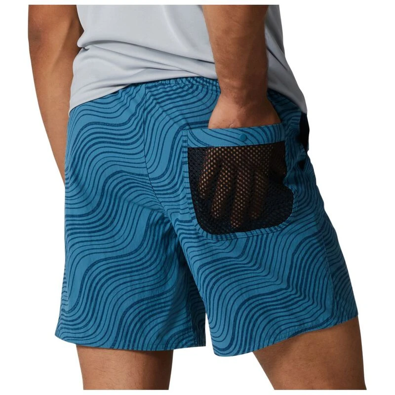 MountainHardwear Mens Stryder Shorts (Caspian Waves Print) | Sportpurs