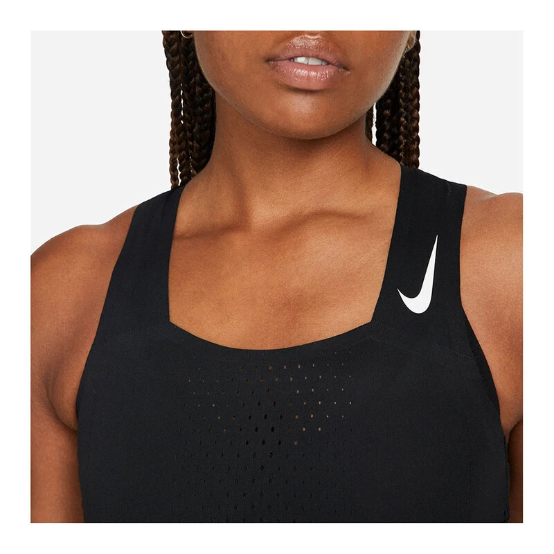 Nike Womens Dri-Fit ADV Aroswft Sports Bra (Black/White) | Sportpursui