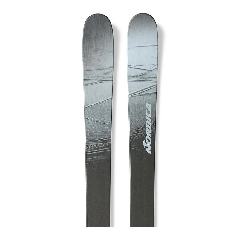 Nordica Mens Unleashed 108 Flat Skis (Silver/Black/Rust) | Sportpursui