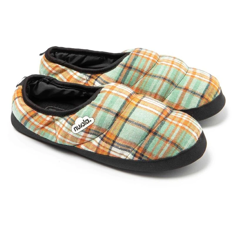 Nuvola Classic Scotland Slippers (Green/Orange) | Sportpursuit.com