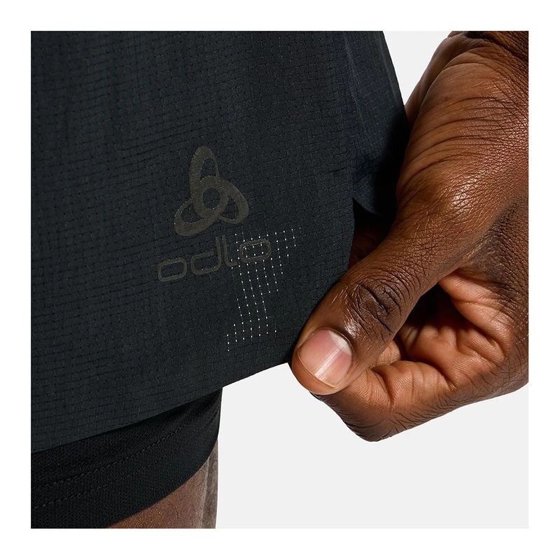 Odlo Mens Zeroweight 5 Inch 2IN1 Shorts (Black) | Sportpursuit.com