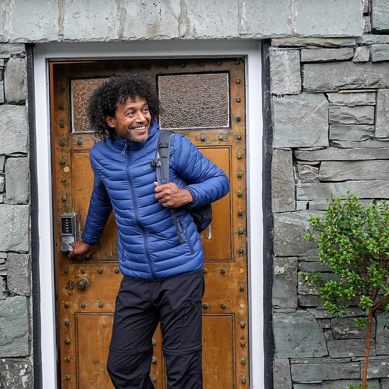 Pika Outdoor Mens Scafell Down Jacket (Navy) | Sportpursuit.com