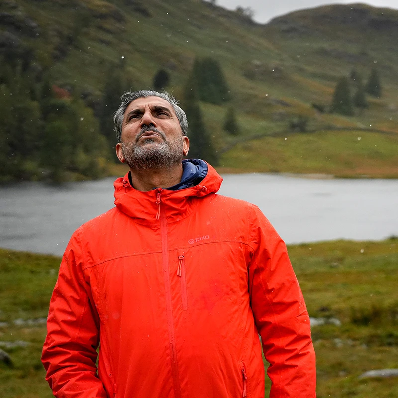 Pika Outdoor Mens Snowdon Waterproof Jacket (Orange) | Sportpursuit.co