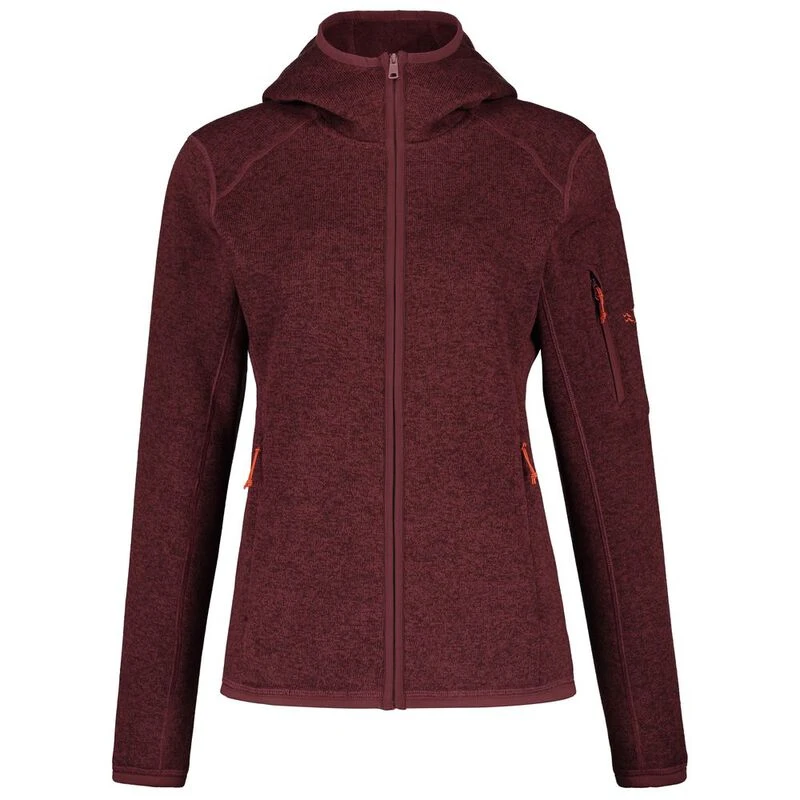 Rab Womens Quest Hooded Fleece Jacket (Deep Heather) | Sportpursuit.co