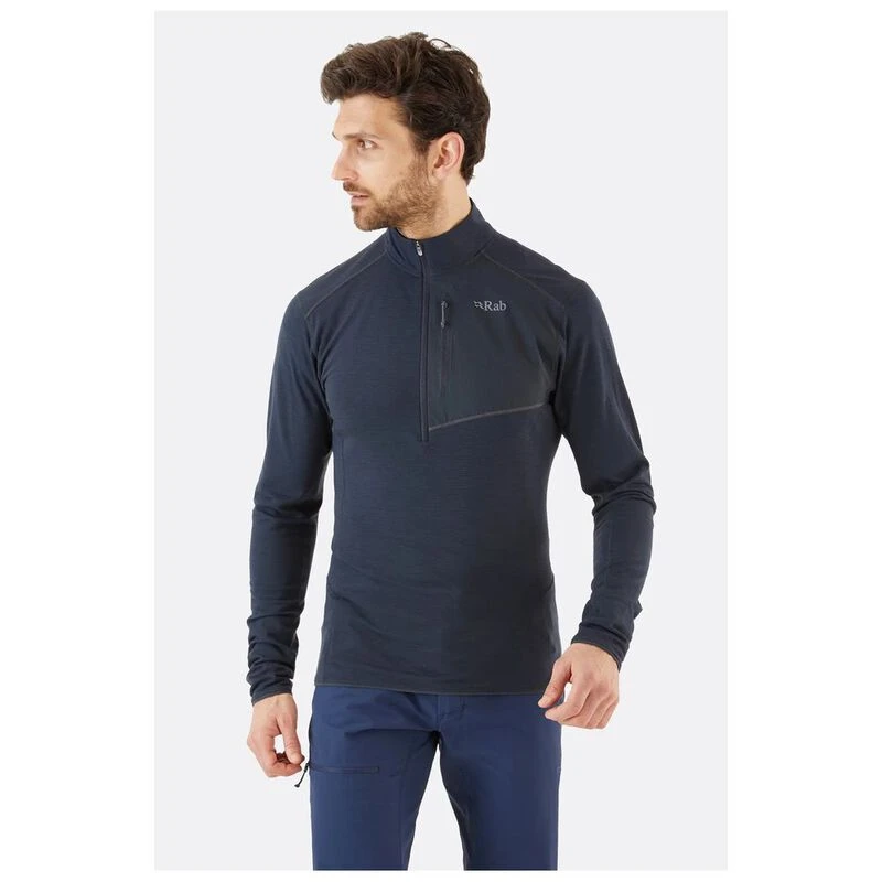 Rab Mens Syncrino Light Pullover (Beluga) | Sportpursuit.com