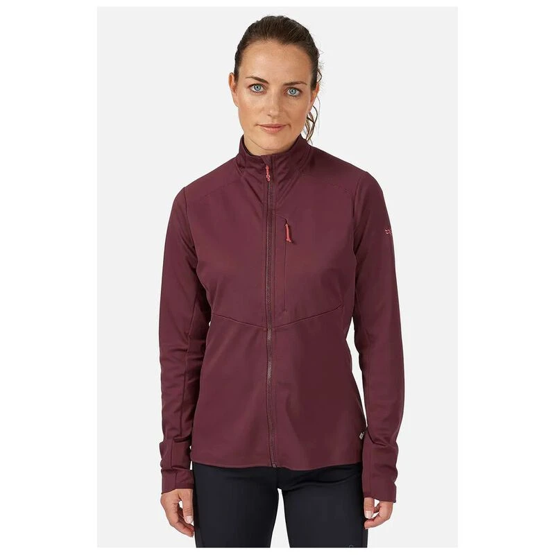 Rab Womens Stormveil Windstopper Jacket (Deep Heather) | Sportpursuit.
