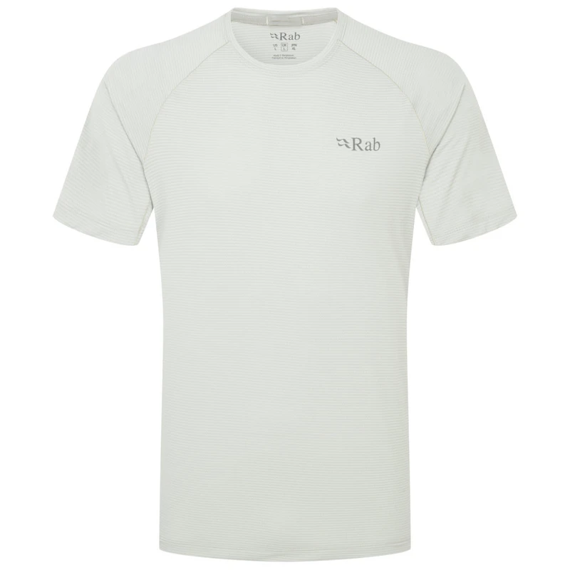 Rab Mens Sonic Short-Sleeve T-Shirt (Light Zinc) | Sportpursuit.com