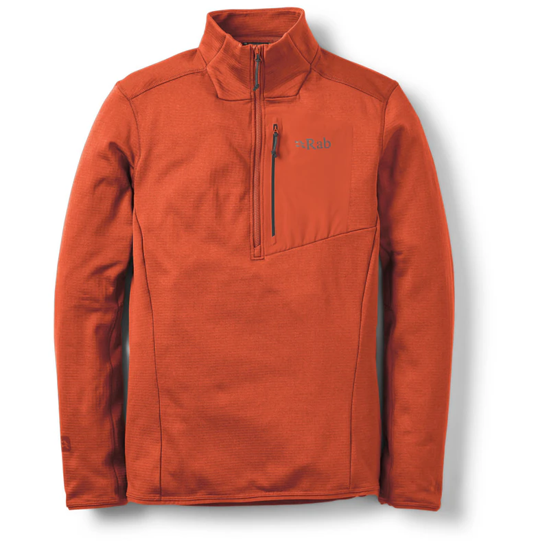 Rab Mens Ascendor Fleece Pullover (Tuscan Red) | Sportpursuit.com