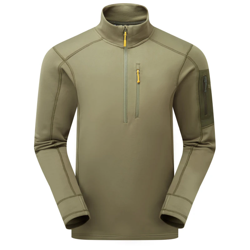 Rab Mens Modulus Fleece Pullover (Light Khaki) | Sportpursuit.com