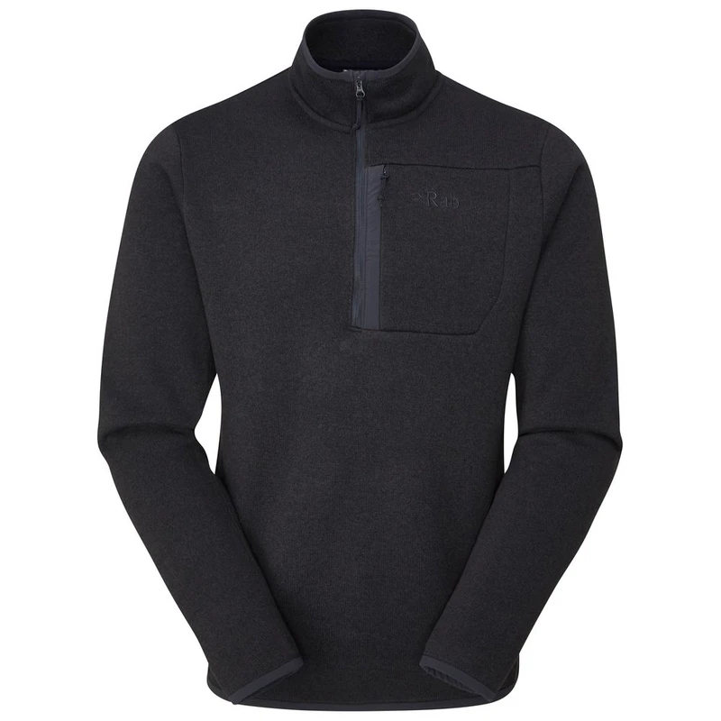 Rab Mens Ryvoan Fleece Pullover (Ebony) | Sportpursuit.com